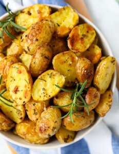 Garlic Rosemary Roasted Potatoes - Planted in the Kitchen