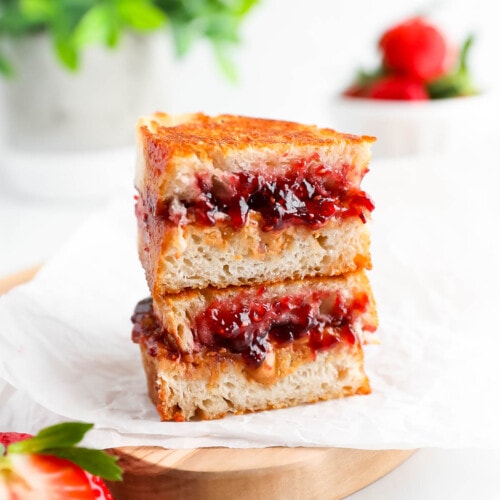 Fried Peanut Butter and Jelly Sandwich - Planted in the Kitchen