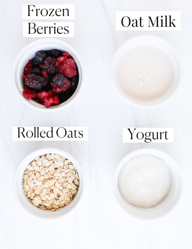 Overnight Oats with Frozen Fruit - Planted in the Kitchen
