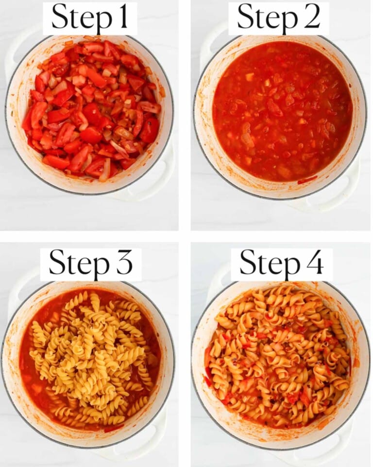 One Pot Spicy Fusilli - Planted in the Kitchen